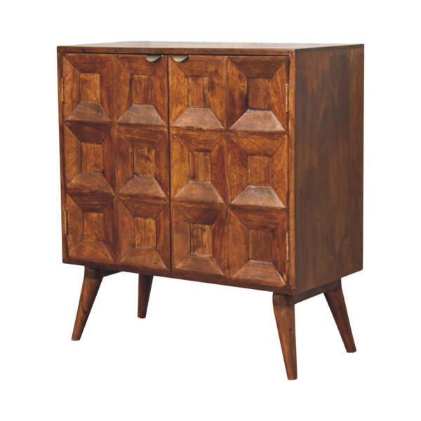 George Oliver Felippe Solid Wood Rectangle Accent Cabinet | Wayfair.co.uk