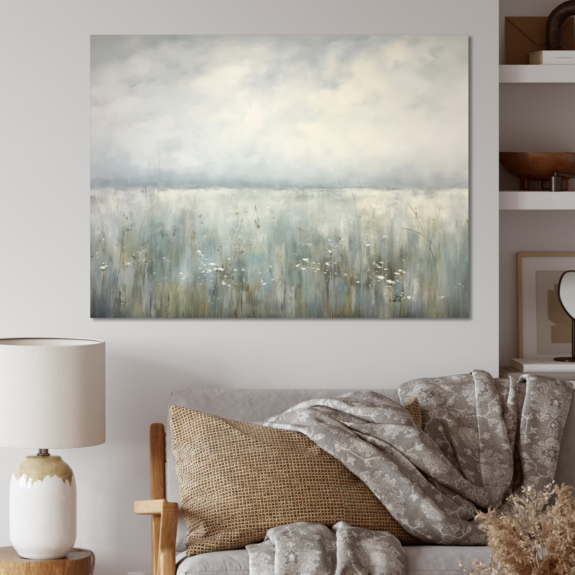 Red Barrel Studio® Meadow Minimalism Horizon I - Meadow Canvas Prints ...
