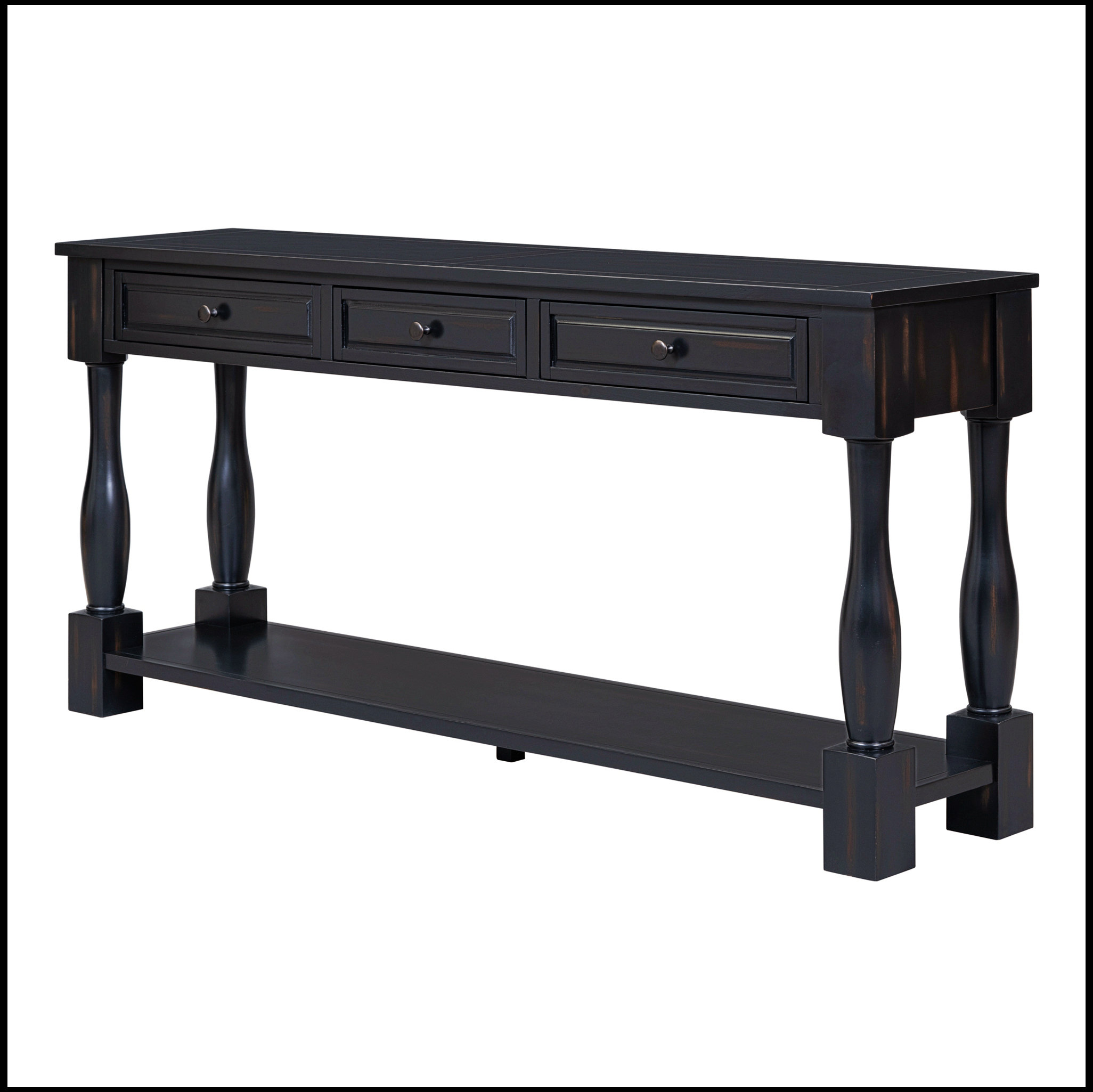 Darby Home Co Console Table 63" Long Console Table with Drawers and ...