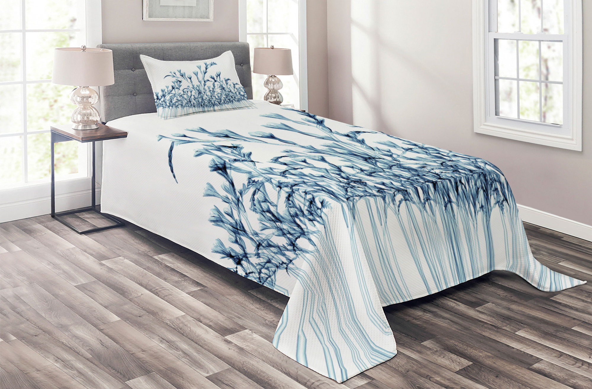 Ambesonne Flower Coverlet/Bedspread Set | Wayfair