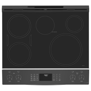 GE Profile™ Smart 30" 5.3 Cubic Feet Electric Slide-in Range with ...