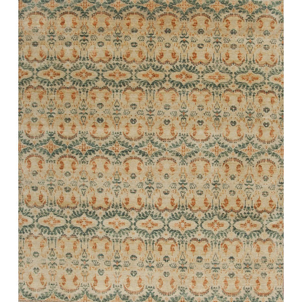 Samad Rugs Vogue Hand-Knotted Wool Ikat Area Rug | Perigold