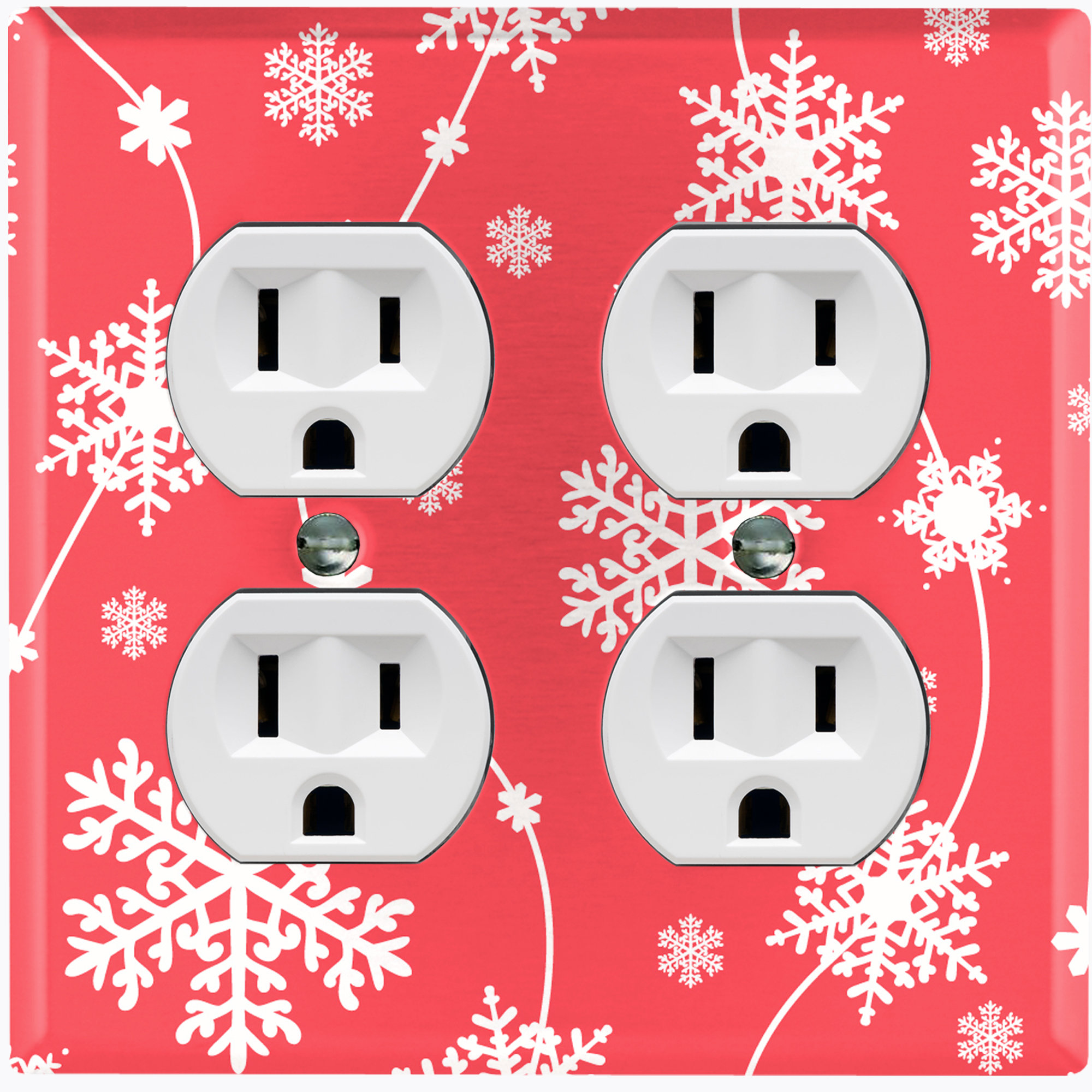 WorldAcc Christmas 2-Gang Toggle Light Switch Wall Plate | Wayfair