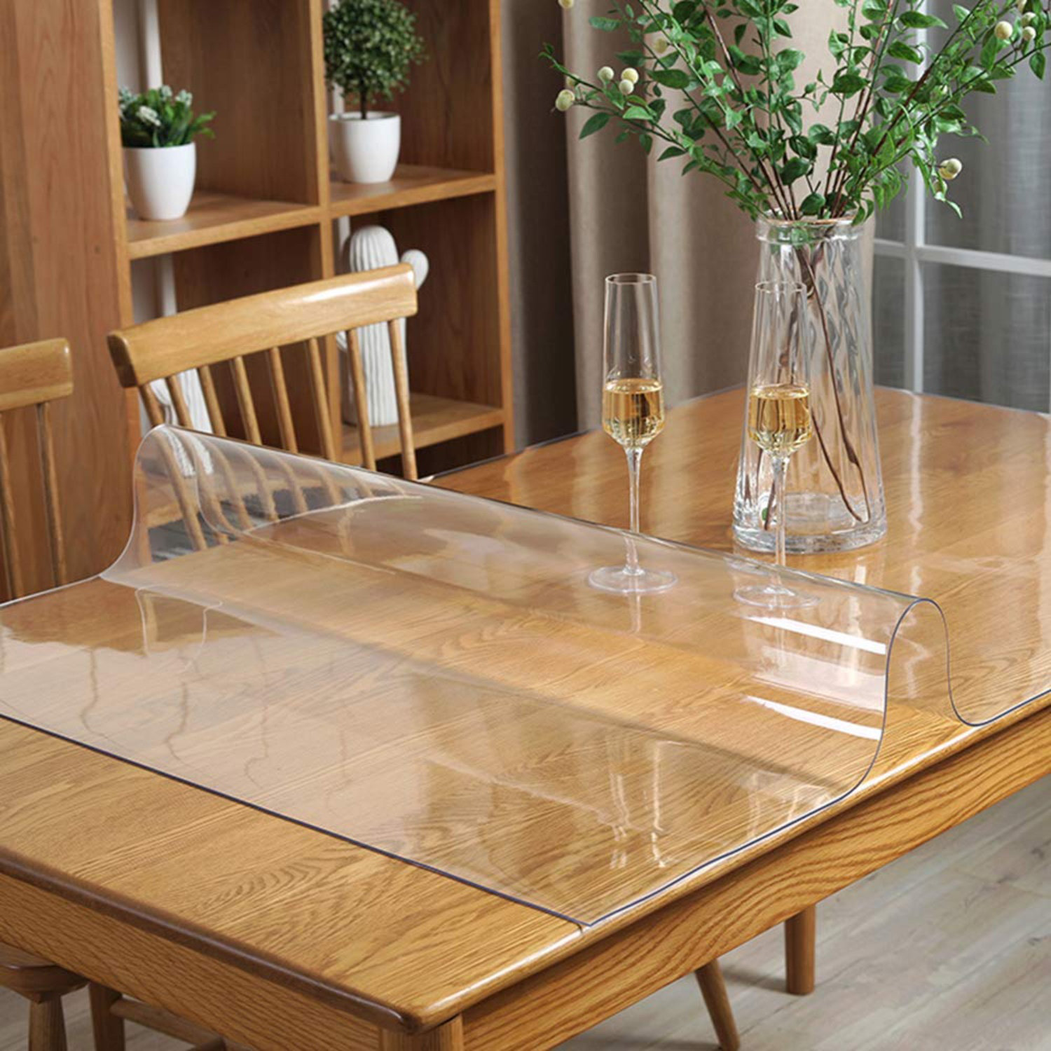 Hokku Designs Custom Thick 36X96 Inches Clear Table Protector Vinyl ...
