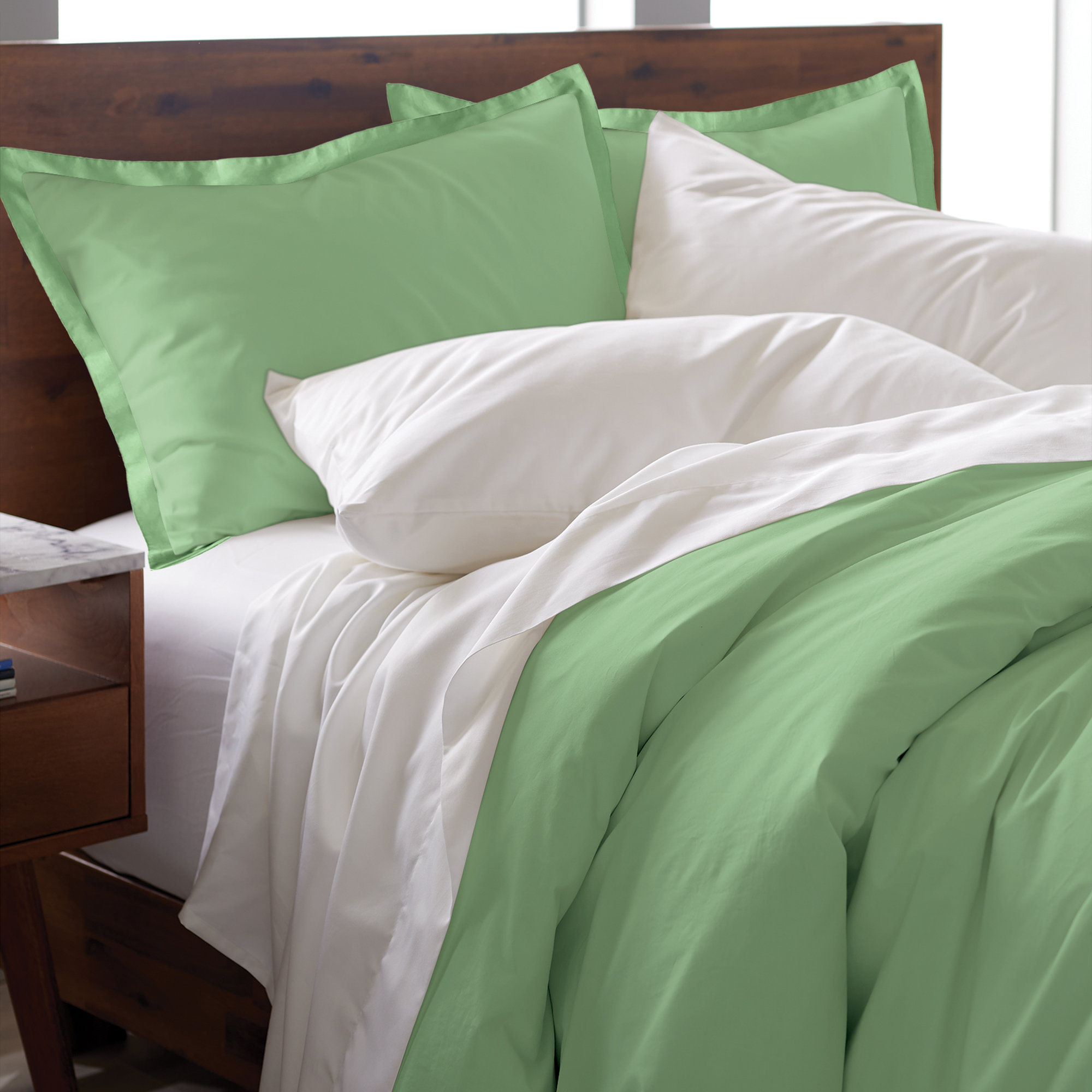 Ella Jayne Home EJ Classic 100% Luxe Cotton Sateen Duvet Cover Set - Smooth & Breathable ...