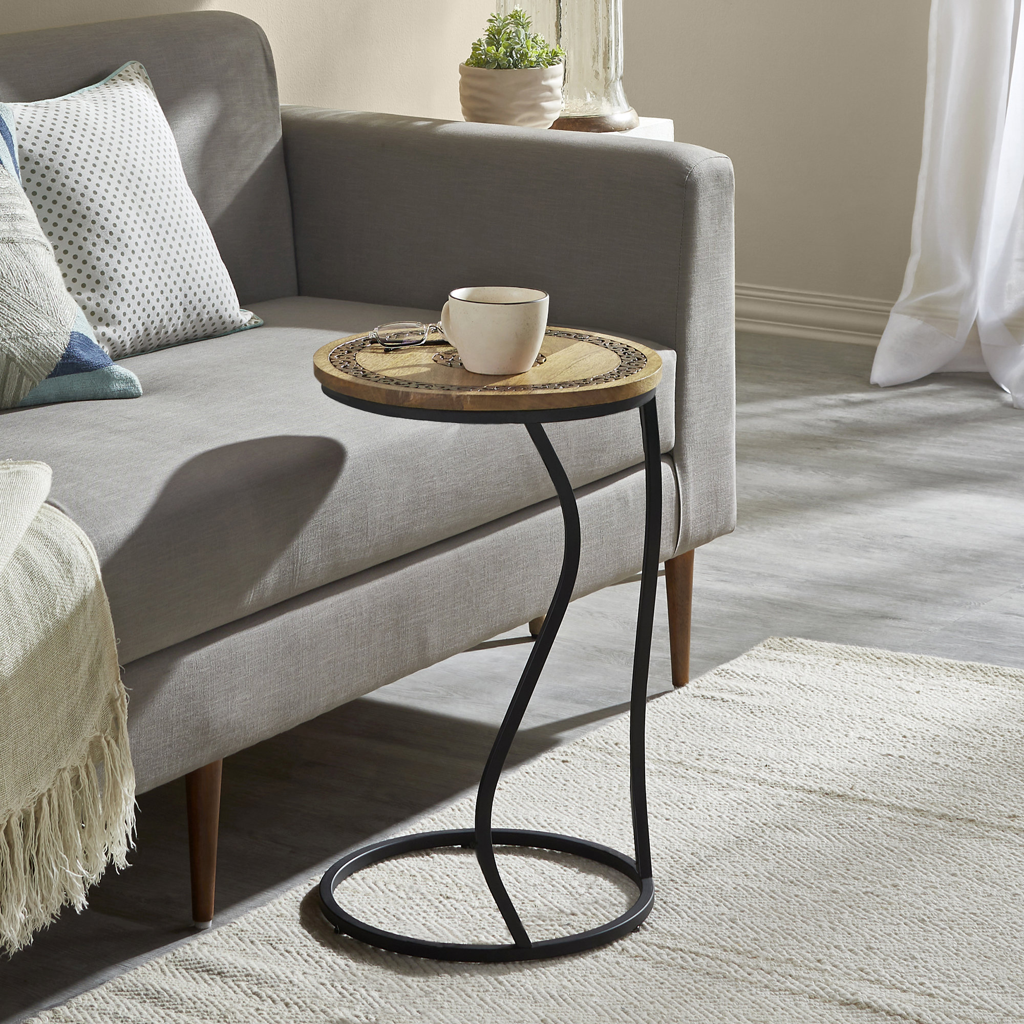 17 Stories Keayla Solid Wood Top End Table & Reviews - Wayfair Canada