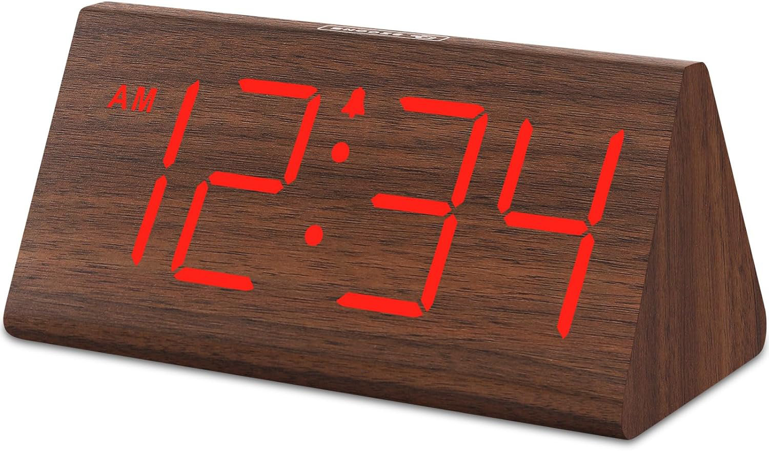 Latitude Run® Wooden Digital Alarm Clocks for Bedrooms - Electric Desk ...
