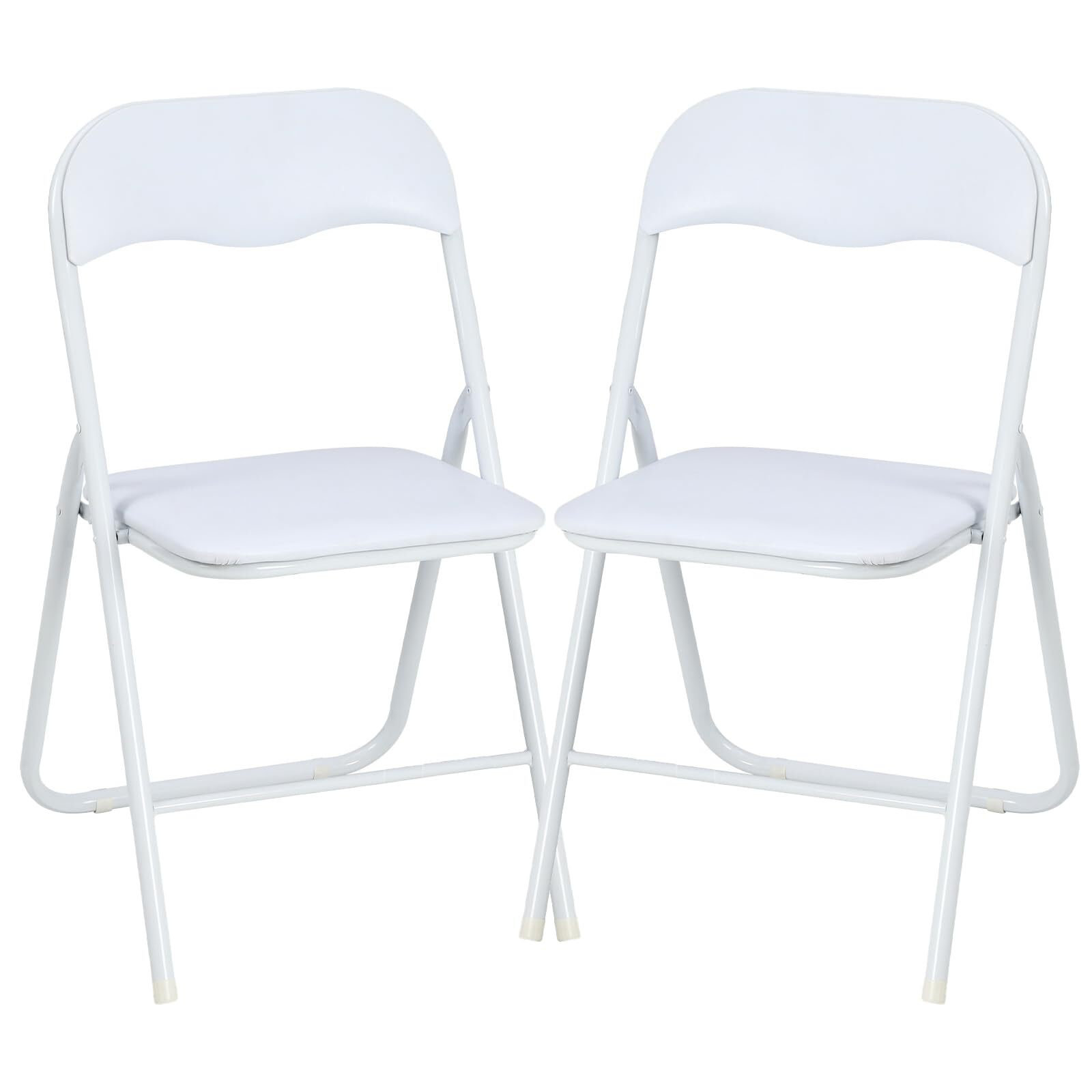 Inbox Zero Meleni Upholstered Padded Stackable Folding Chair Folding ...