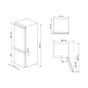 SMEG 24" Smeg Universal Built-In Refrigerator | Wayfair