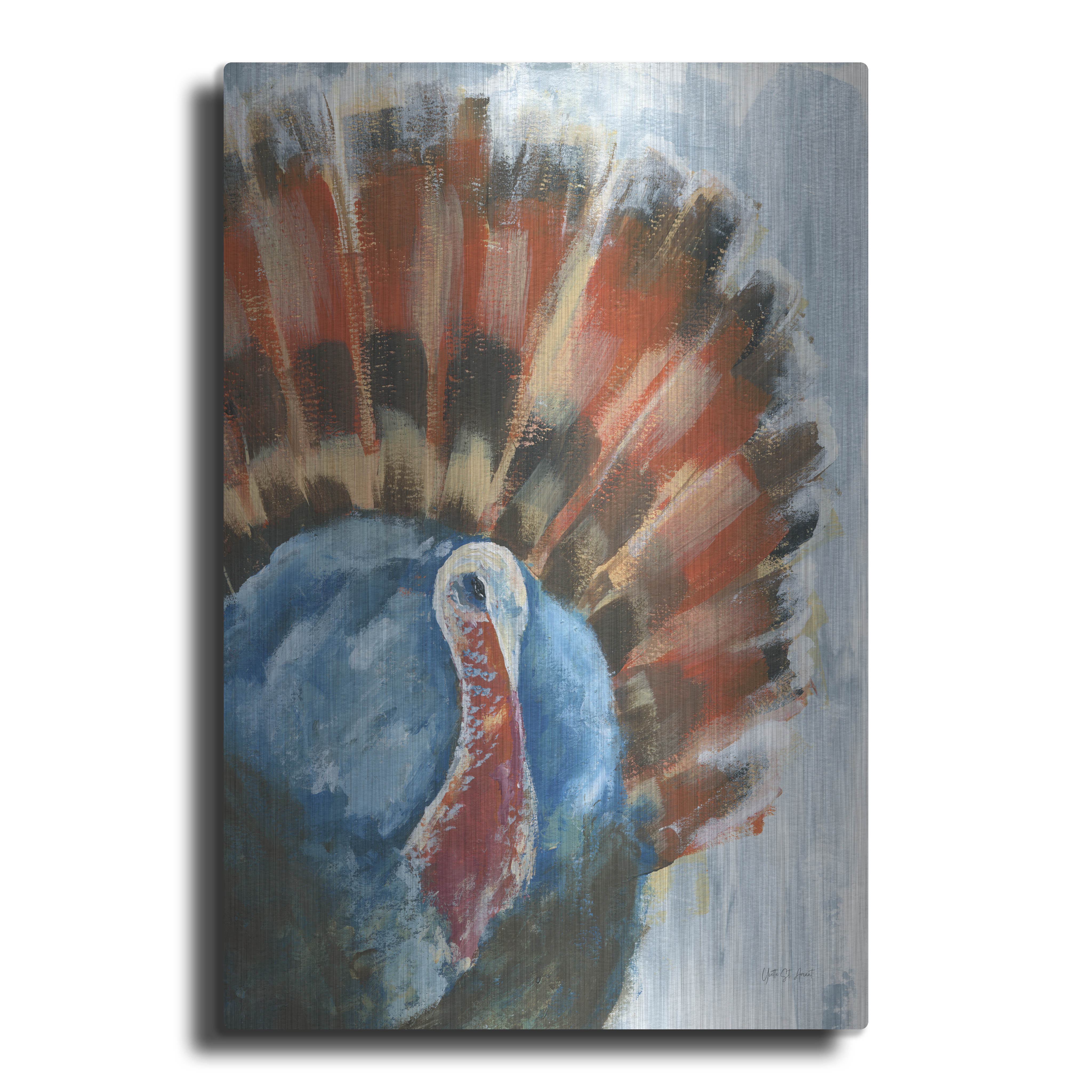 Winston Porter Traditional Harvest Turkey' by Yvette St. Amant Metal ...