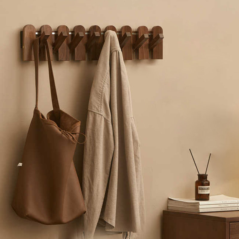 Millwood Pines Solid Wood Wall Hooks,Coat Hooks For Entryway, Living ...