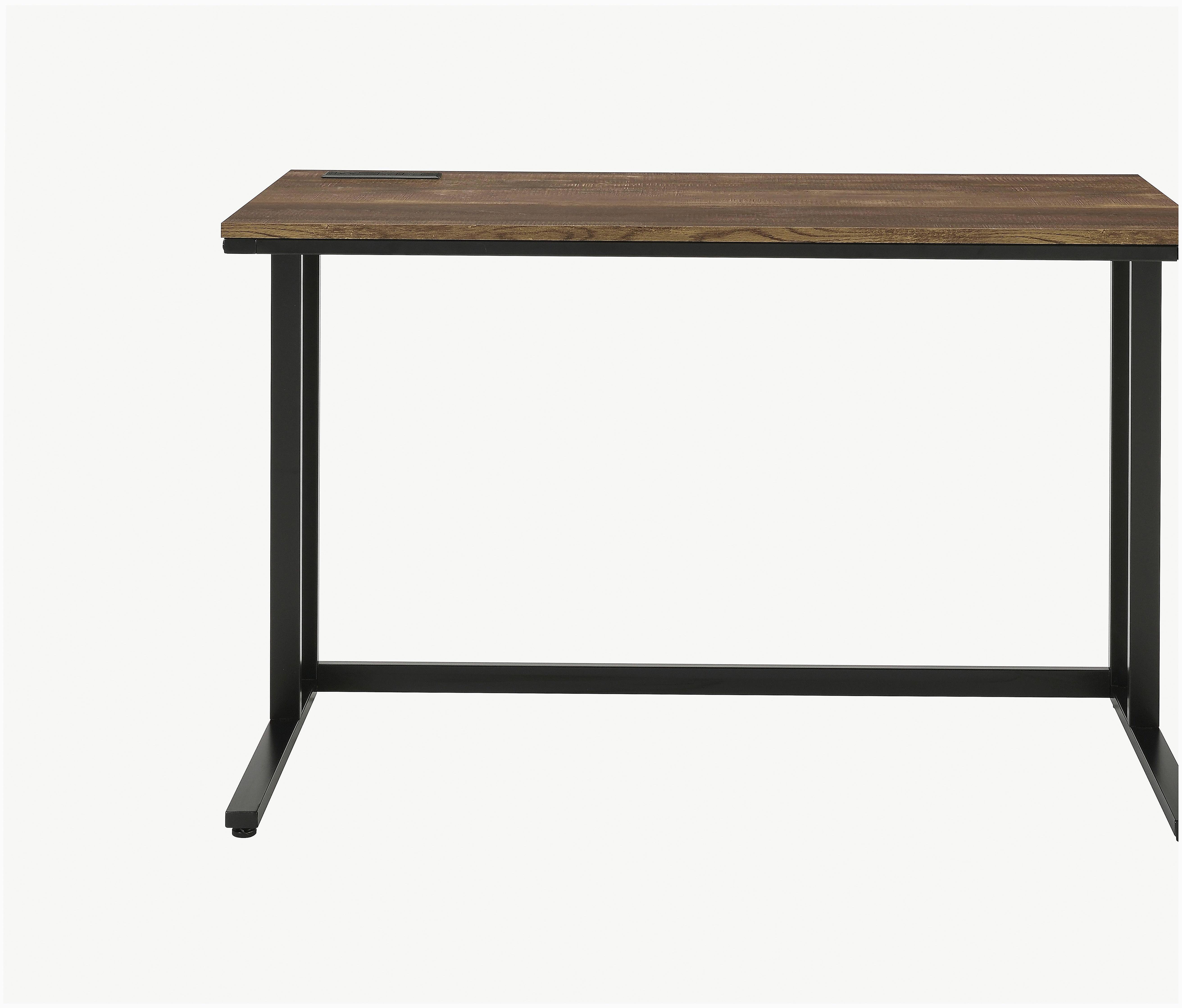 Ebern Designs Walnut and White Oak Writing Desks with USB Ports ...
