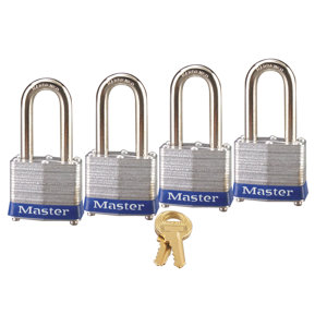 Master Lock Company Laminated Steel Extra Long Shackle Padlock ...