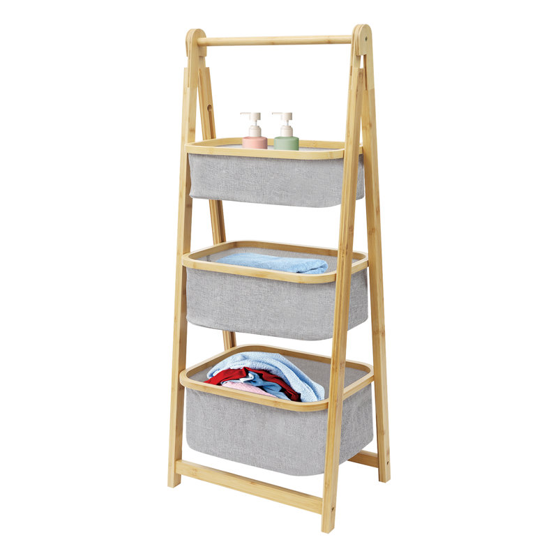 Lomana 3 Tier Fold Out Storage Foldable Laundry Baskets | Wayfair