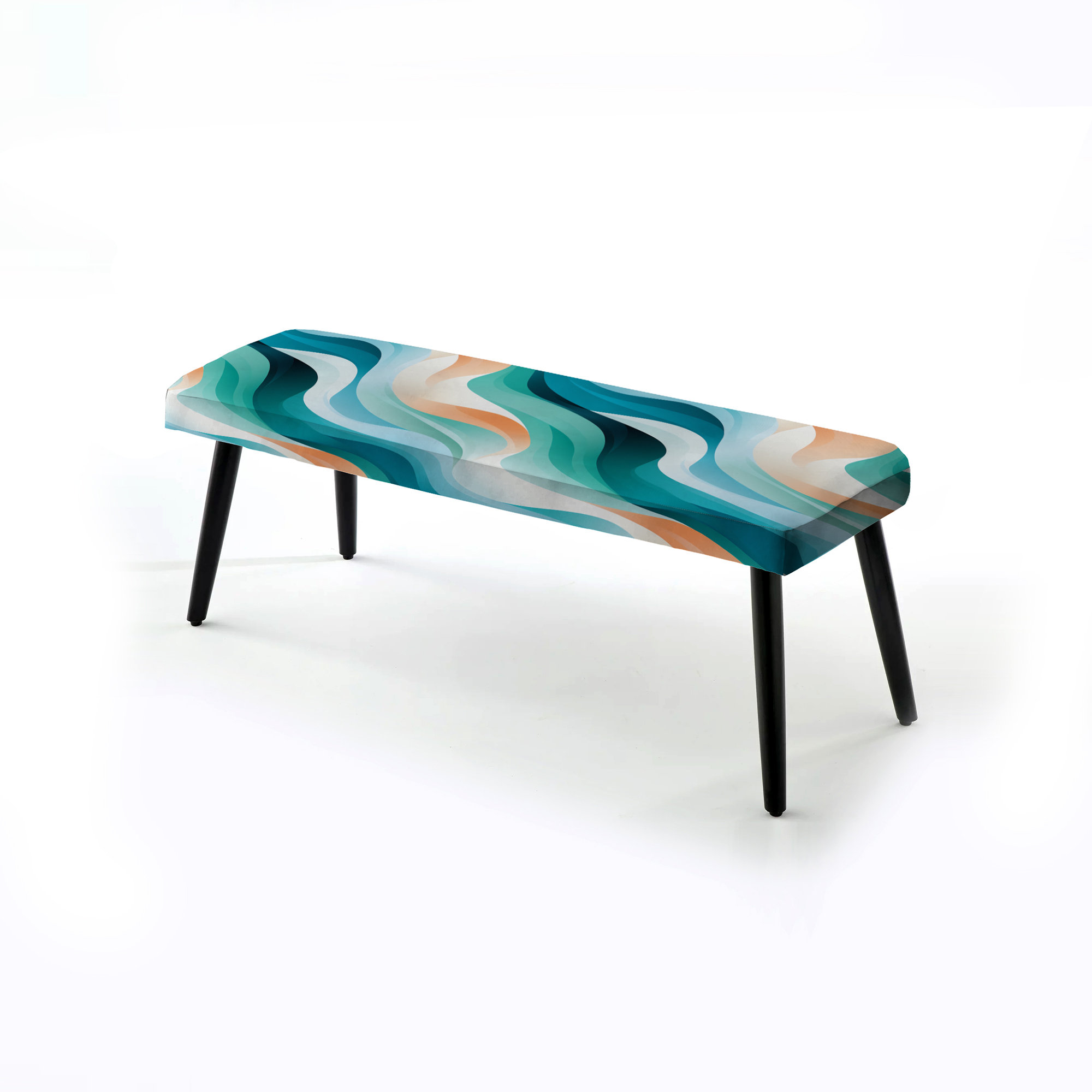 Design Art Coastal Green And Blue Geometry Geometric - Geometric ...