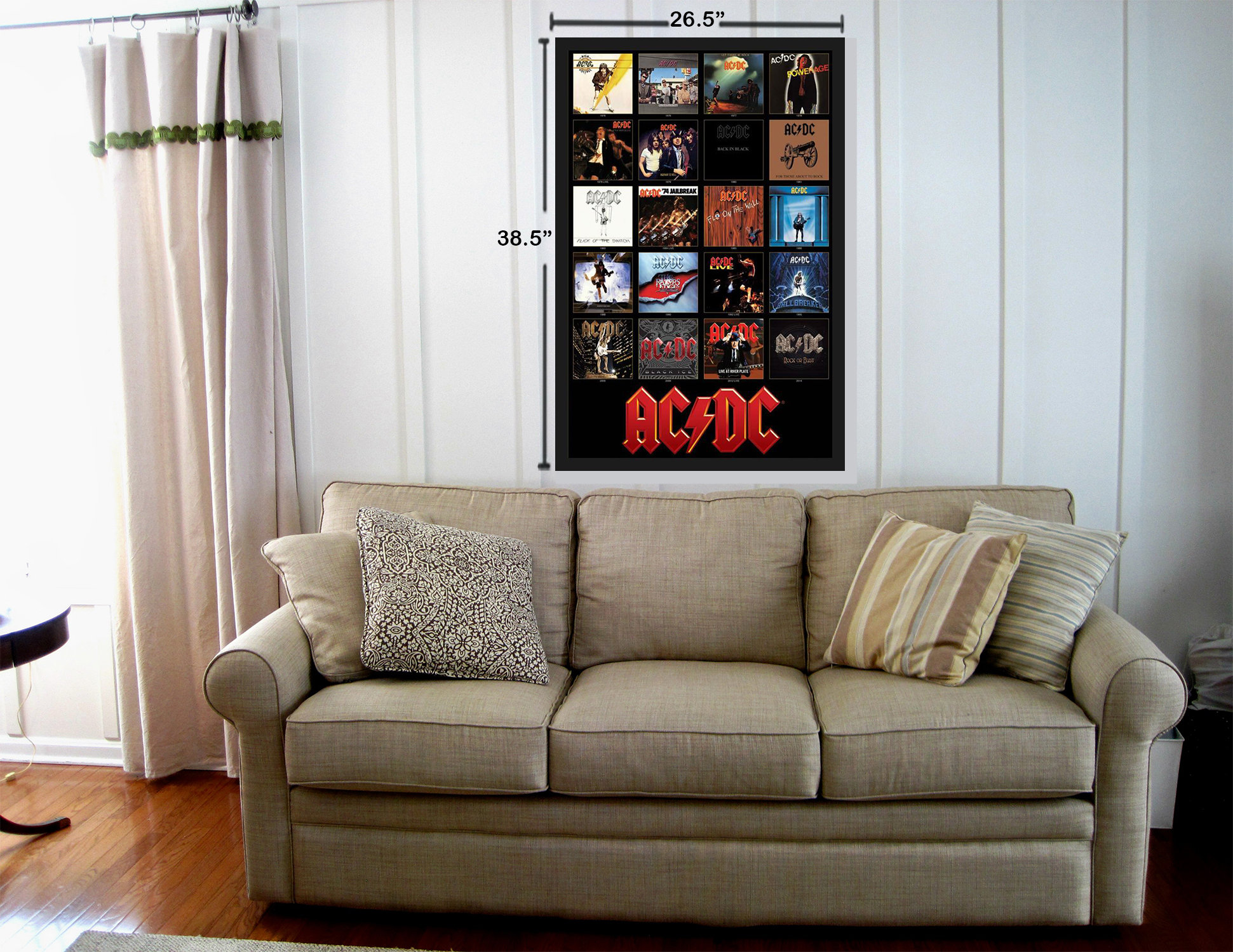 Buy Art For Less 'AC/DC Discography Album Covers 1976-2014' Framed ...