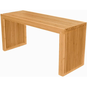 Hokku Designs Bamboo Dining Bench, Farmhouse Decor Indoor Kitchen Table ...