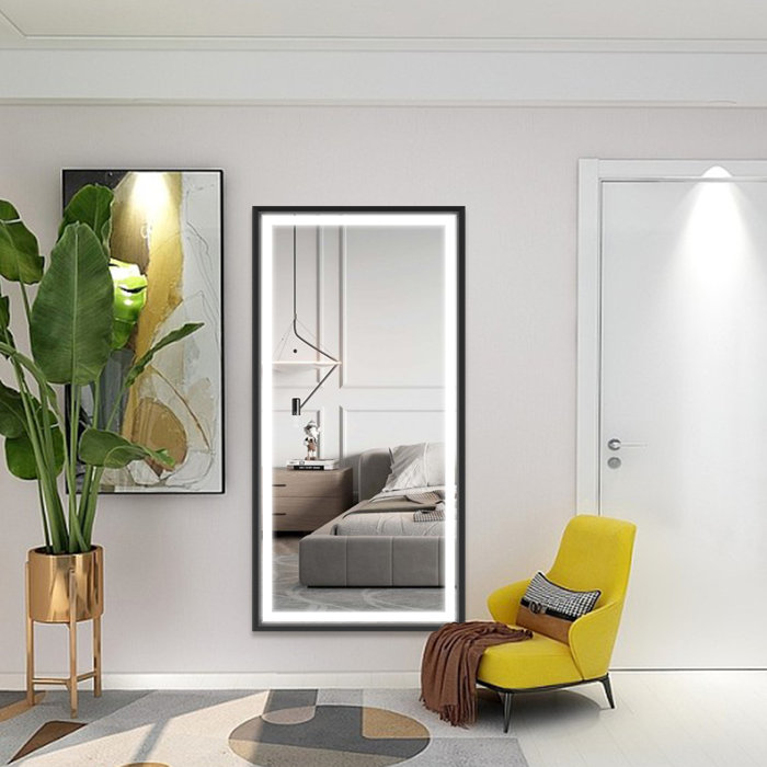 WESTINUS Metal Rectangle LED Wall Mirror | Wayfair