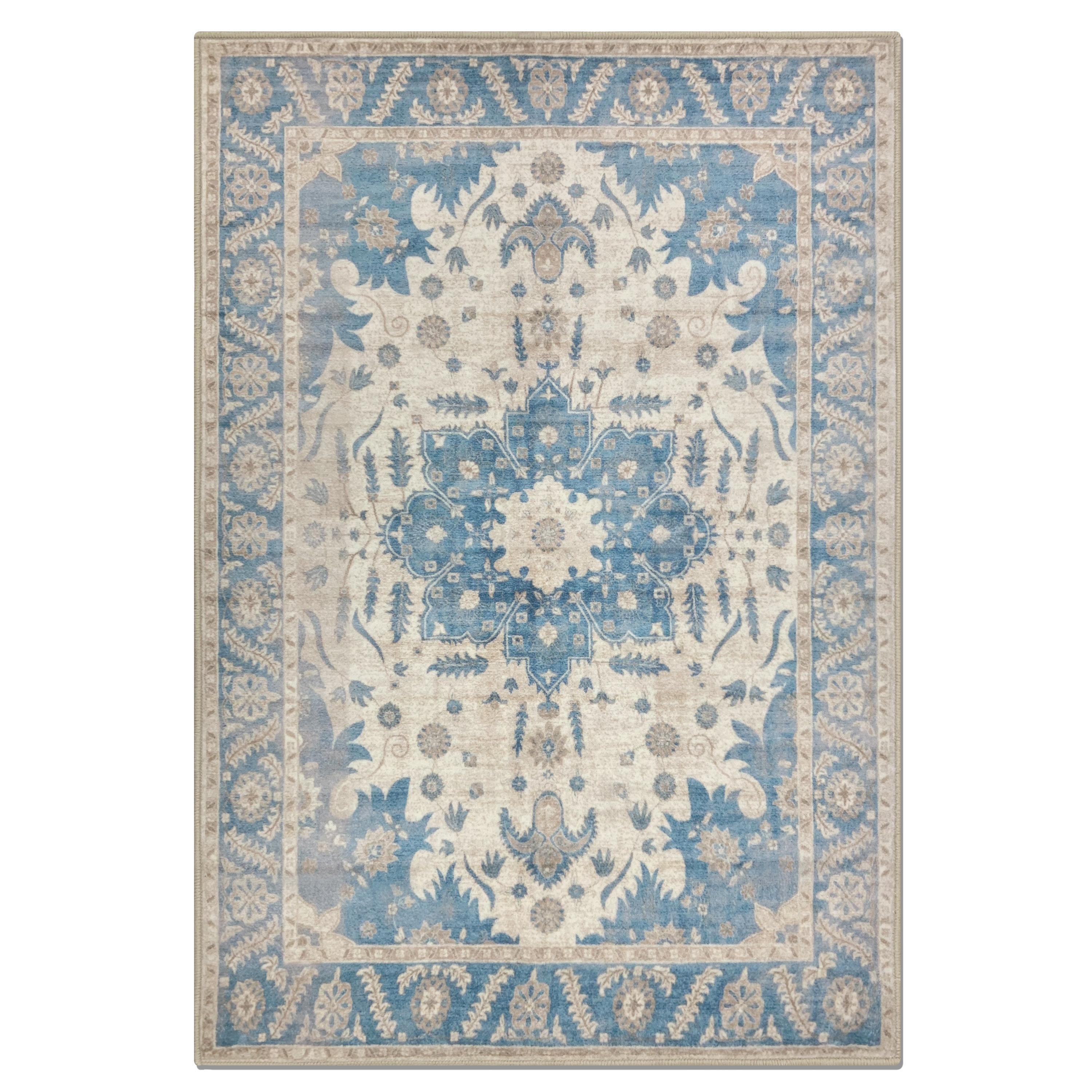 Charlton Home® Washable Rug,Anti Slip Backing Rugs for Living Room ...