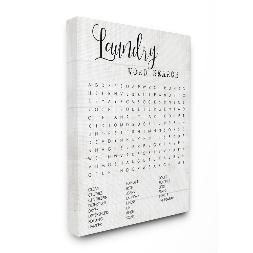 Gracie Oaks 'Laundry Word Search Fun Family Word Design' by Daphne ...