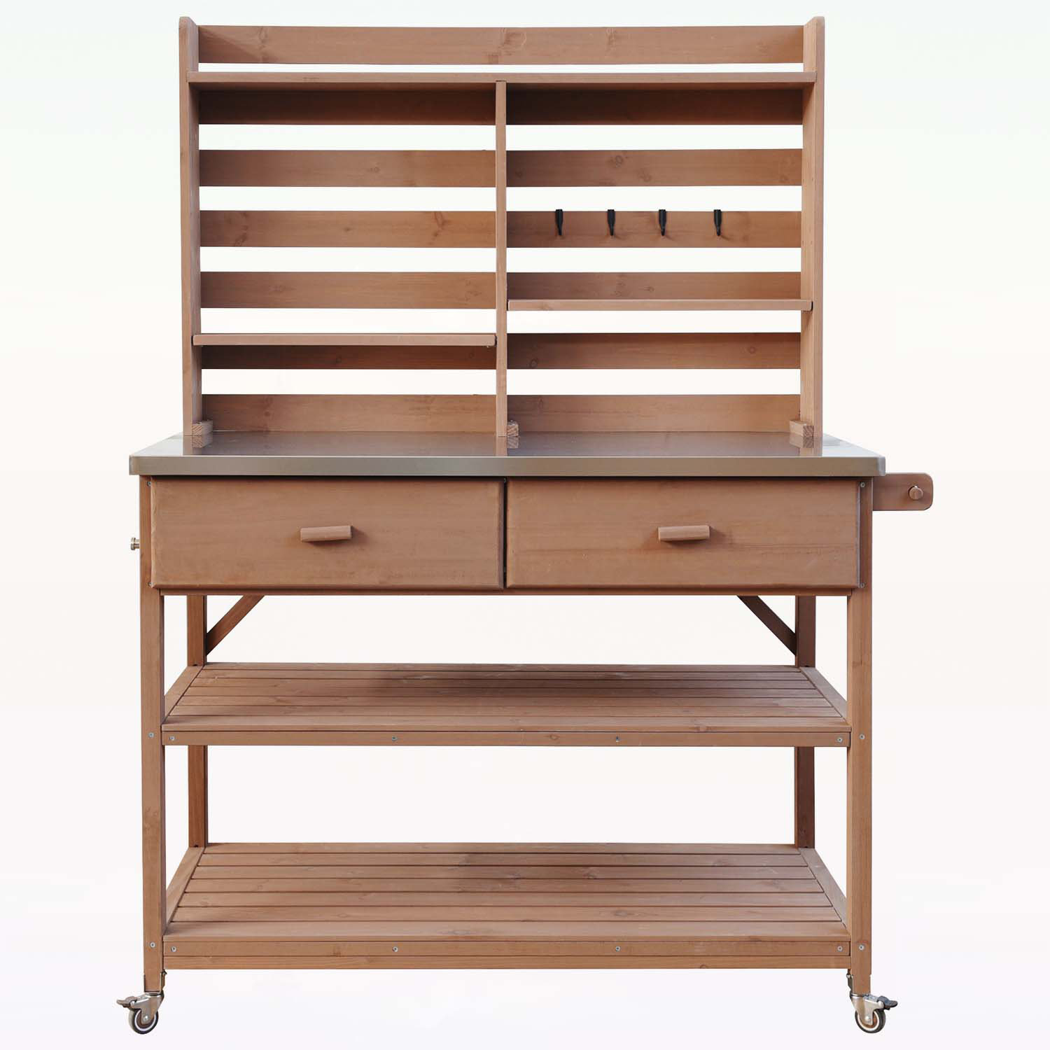 Gracie Oaks Versatile Outdoor Workbench with Innovative Storage and ...