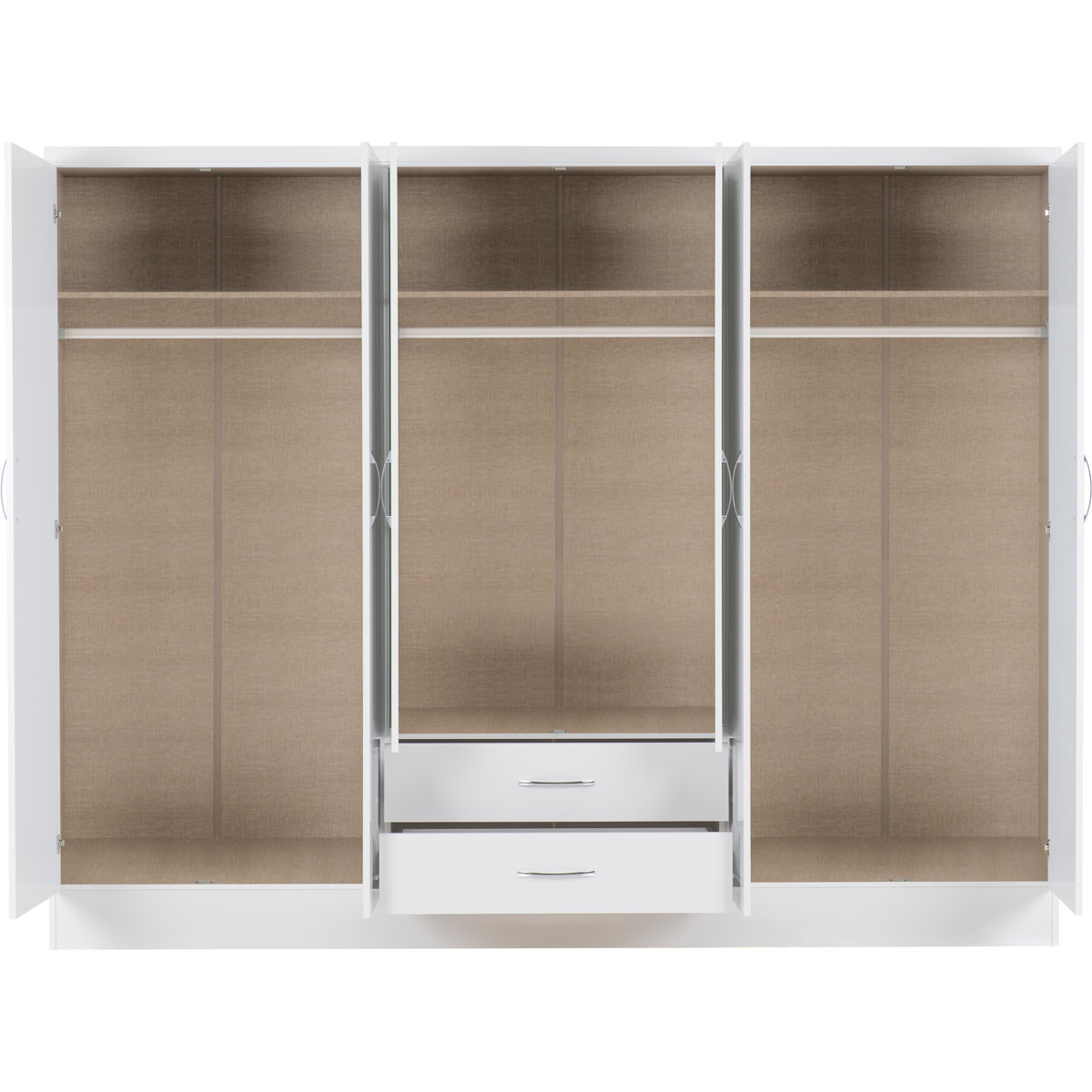 Zipcode Design Cascio 6 Door Wardrobe & Reviews | Wayfair.co.uk