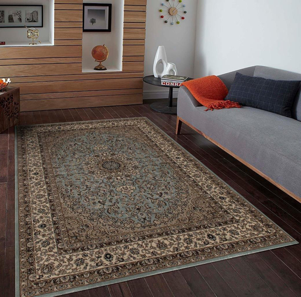 Charlton Home® Blocher Oriental Blue/Beige Indoor/Outdoor Area Rug ...