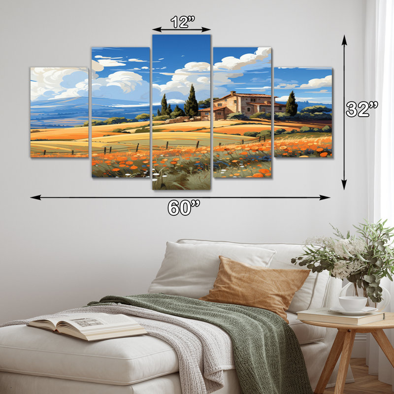 August Grove® Italy Tuscan Countryside - Landscapes Wall Decor - 5 ...
