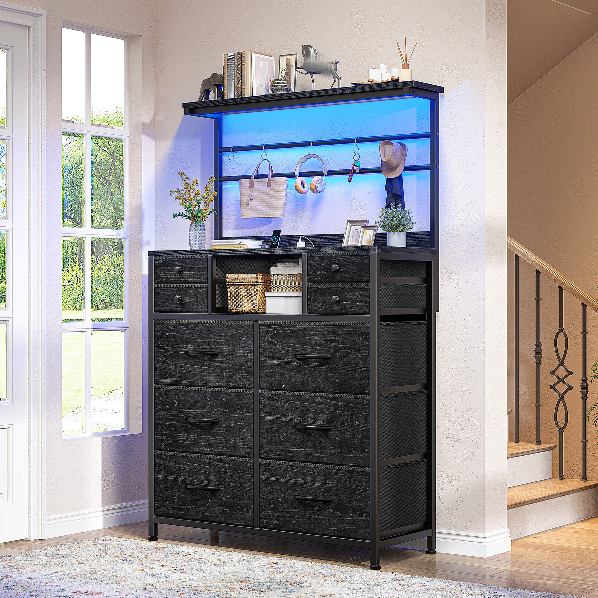 Wrought Studio 63" H Tall Dresser For Bedroom With 10 Drawers, Dressers ...