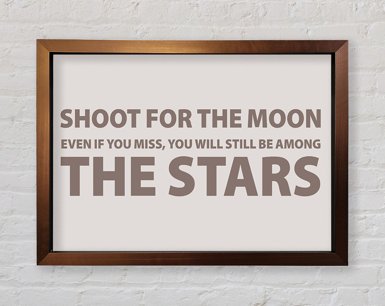 Happy Larry Hatboro Motivational Quote Shoot For The Moon Lime Green ...