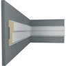 Ekena Millwork Milton 3" H x 96" W x 5/8" D Chair Rail | Wayfair