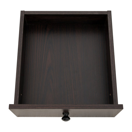 Hokku Designs Dao 2 Tier End Table with Drawer and Storage Cabinet ...