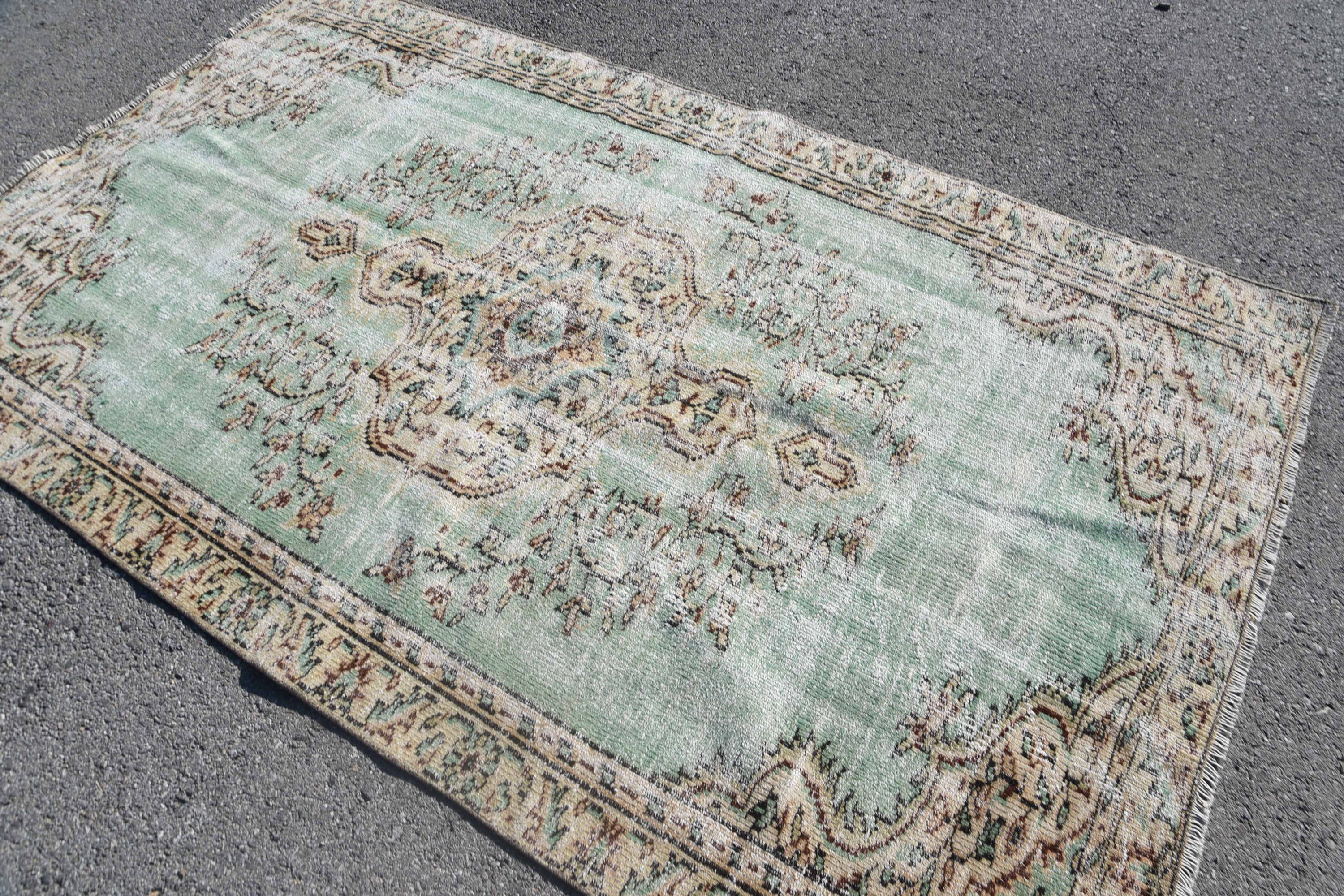 Isabelline Turkish Rug, Home Decor Rugs, Beige Wool Rug, Vintage Rug, 4 ...