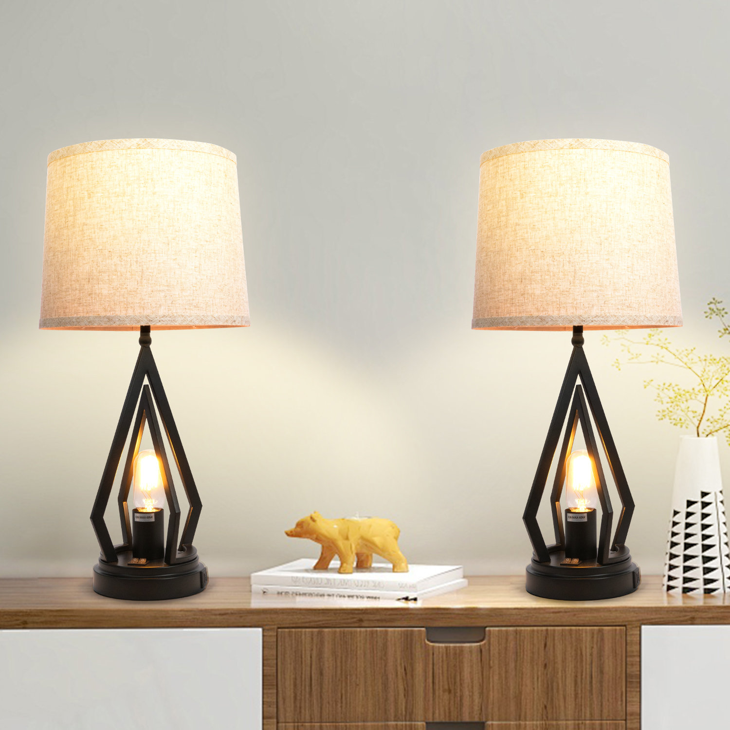 Wrought Studio™ Diamond Stand Table Lamp | Wayfair