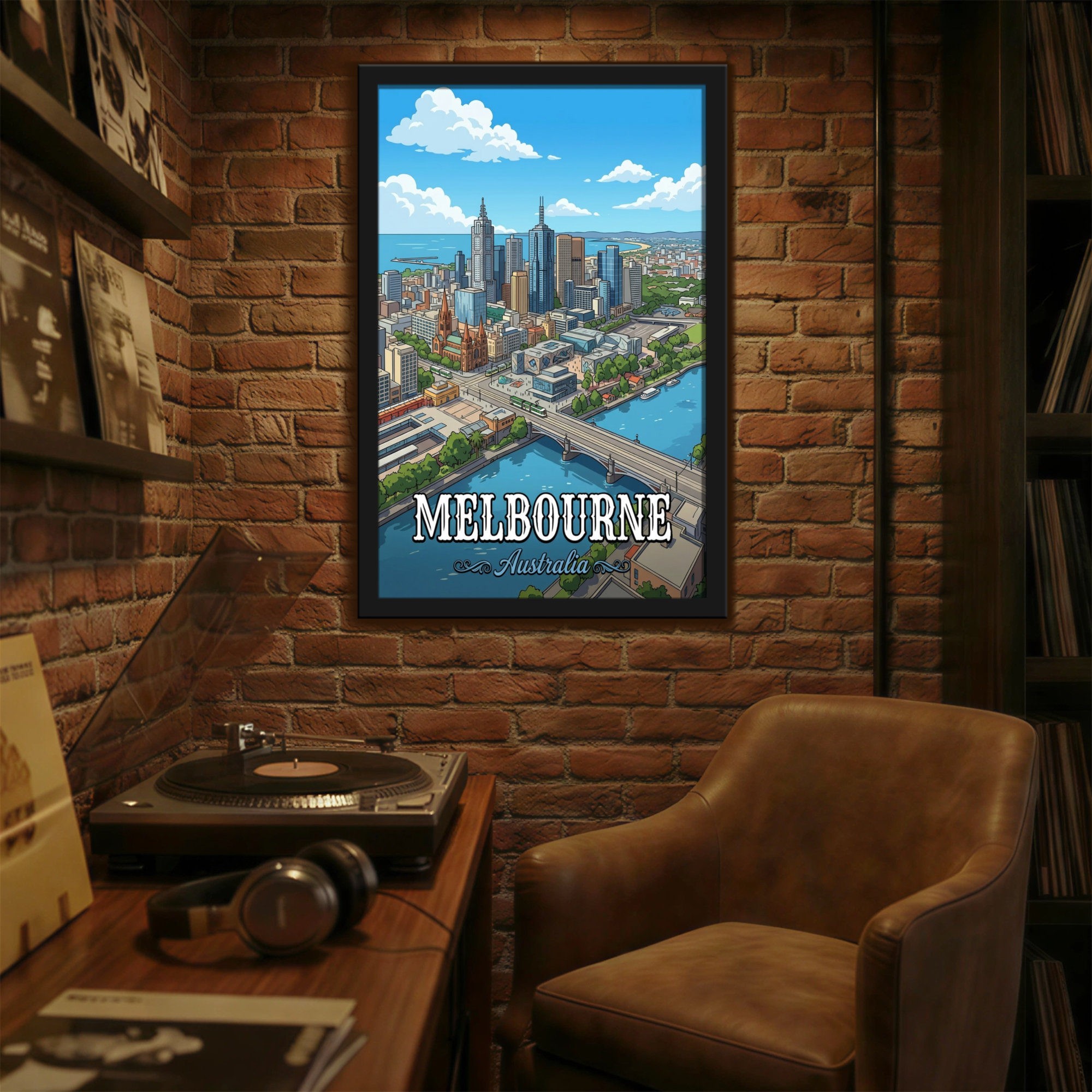Latitude Run® Scenic & Cityscapes Melbourne City Skyline River Bridge ...