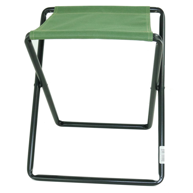 Arlmont & Co. Cheyne Heavy Duty Steel No-Sink Folding Camp Stool | Wayfair