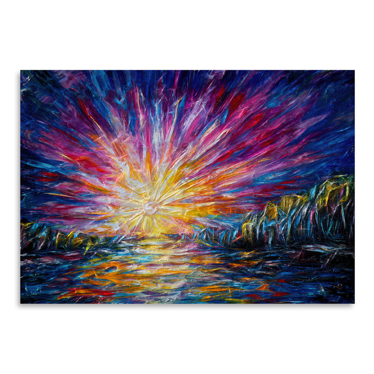 Metro Lane Sunlight Van Goghs Style Painting Olena Art Lena Owens by ...