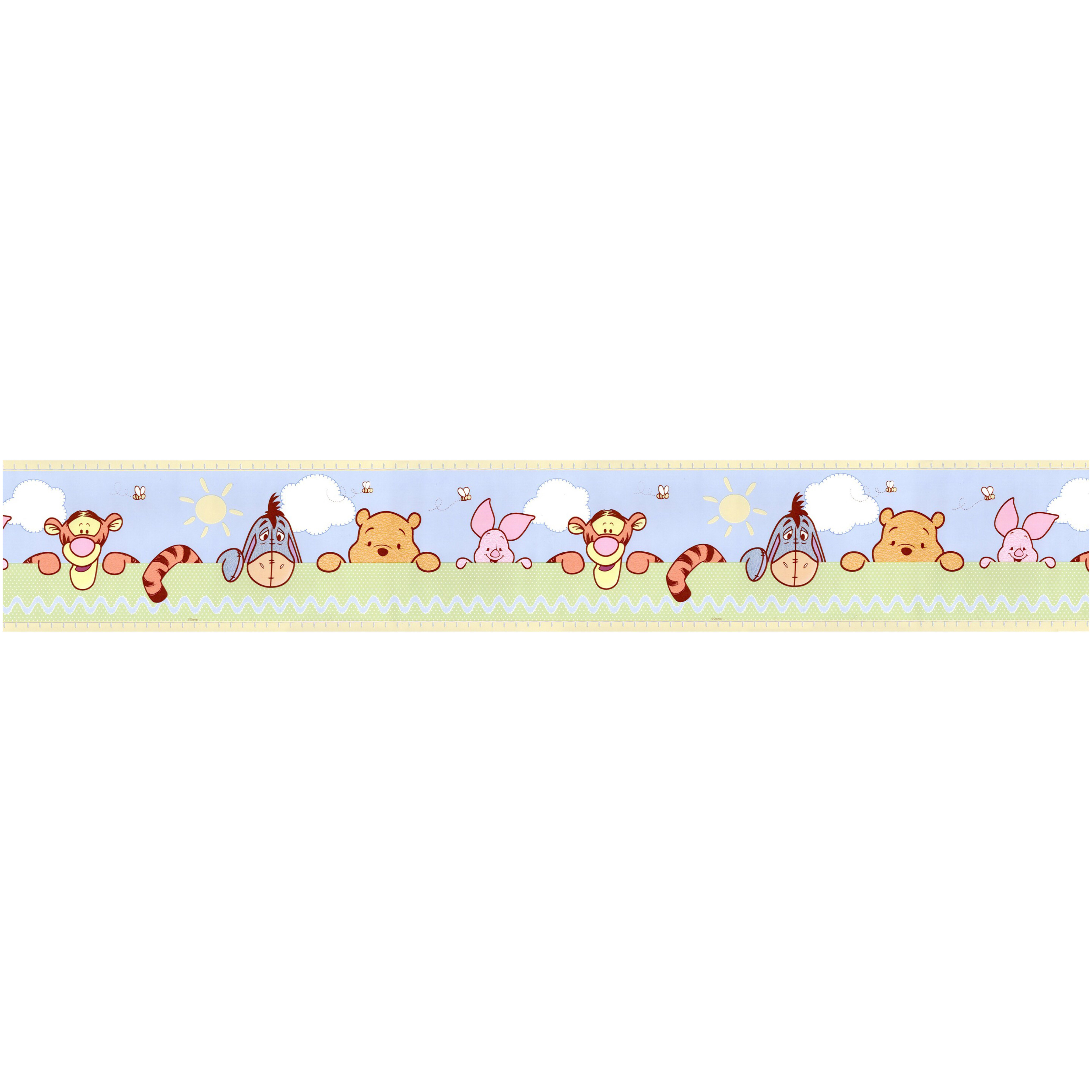 TerCor Winnie The Pooh Peekaboo Wallpaper Border, 15 ft Long x 6.8 in ...