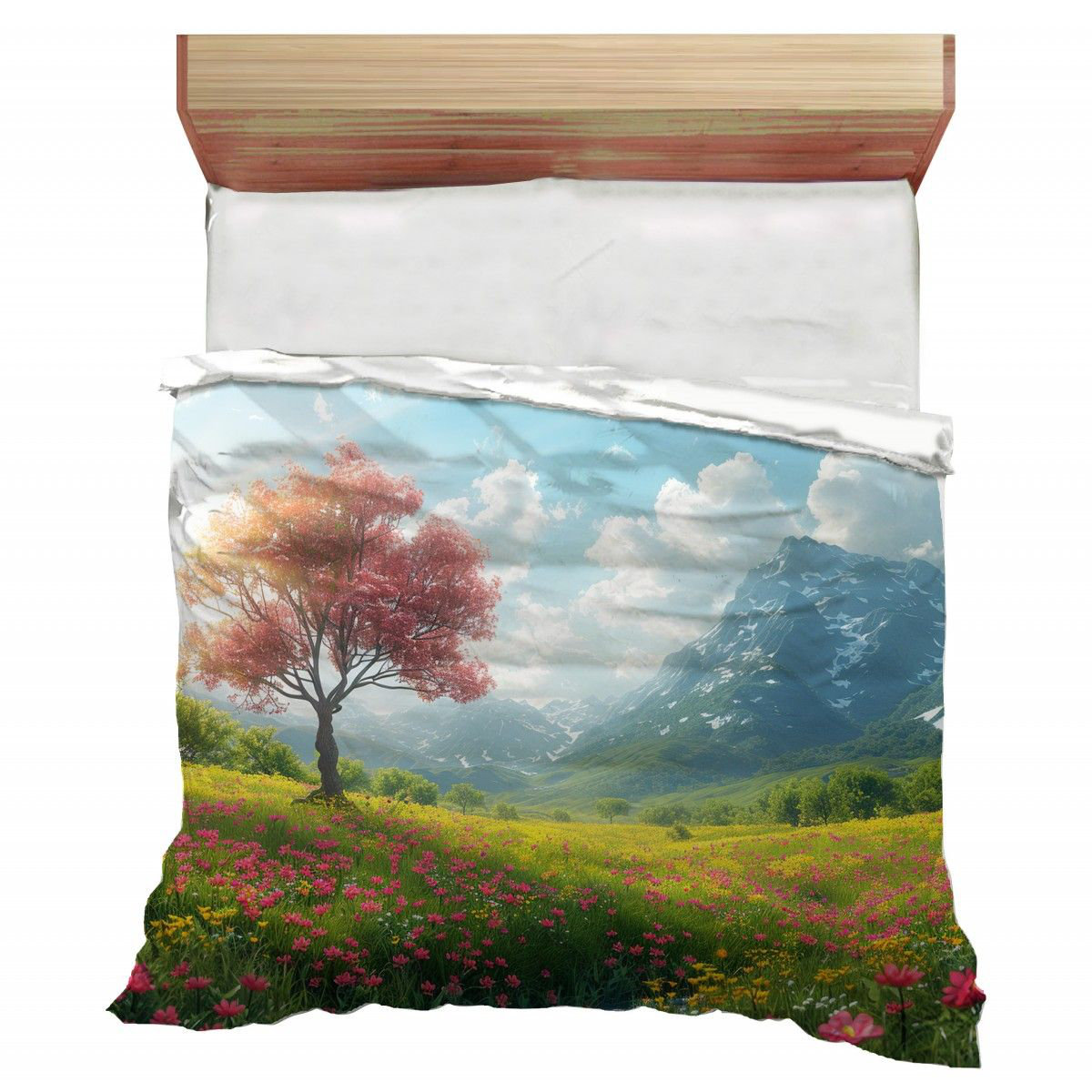 VisionDecor Landscape Bedding Nature Comforter Tranquil | Wayfair