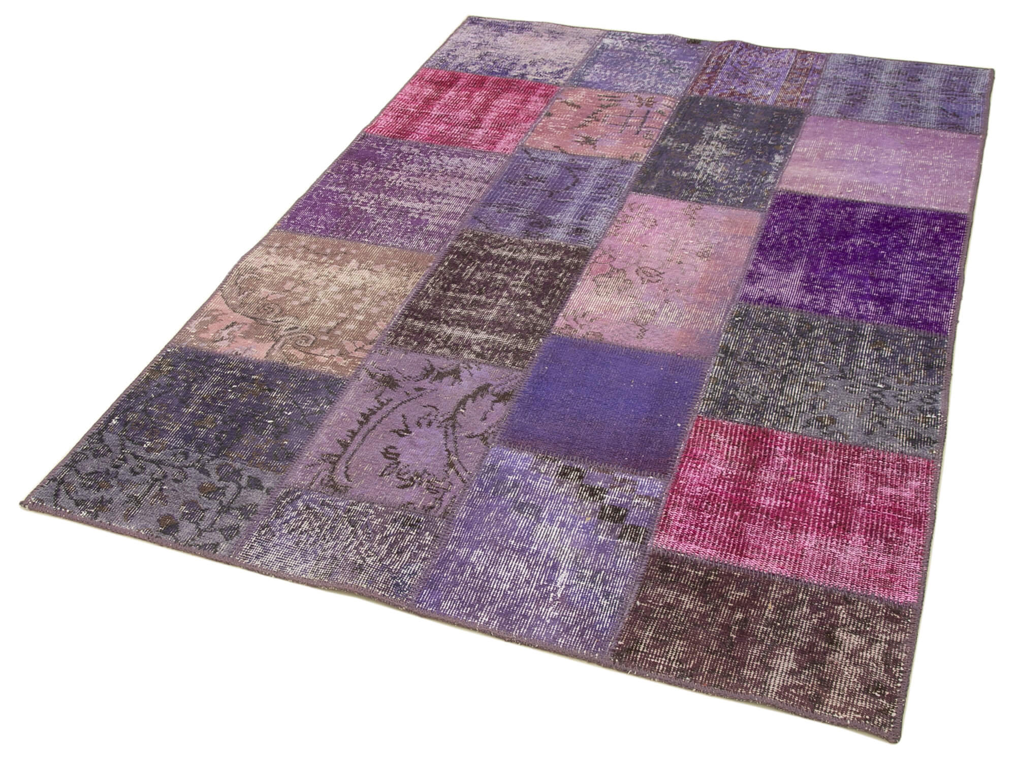 Lofy Kırk Yama Hand Knotted Wool Patchwork Rug | Wayfair