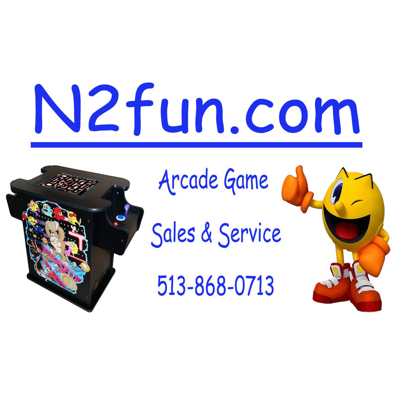 N2fun Mame/Hyperspin 4 Player Plug-In Full Size Arcade Machine with ...