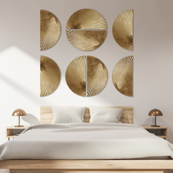 Willa Arlo™ Interiors Radiant Half-Moon Metal Wall Decor Set & Reviews ...