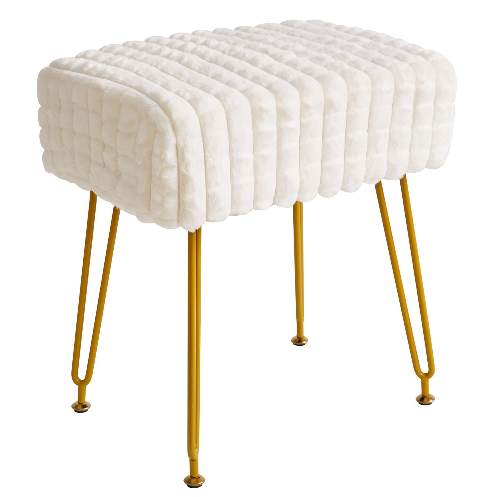 Mercer41 Rectangular Footstool, Makeup Stool, Dressing Table Side Table ...