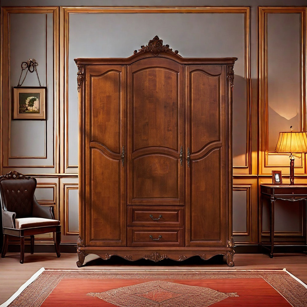 Parttlion American style retro country style wardrobe | Wayfair