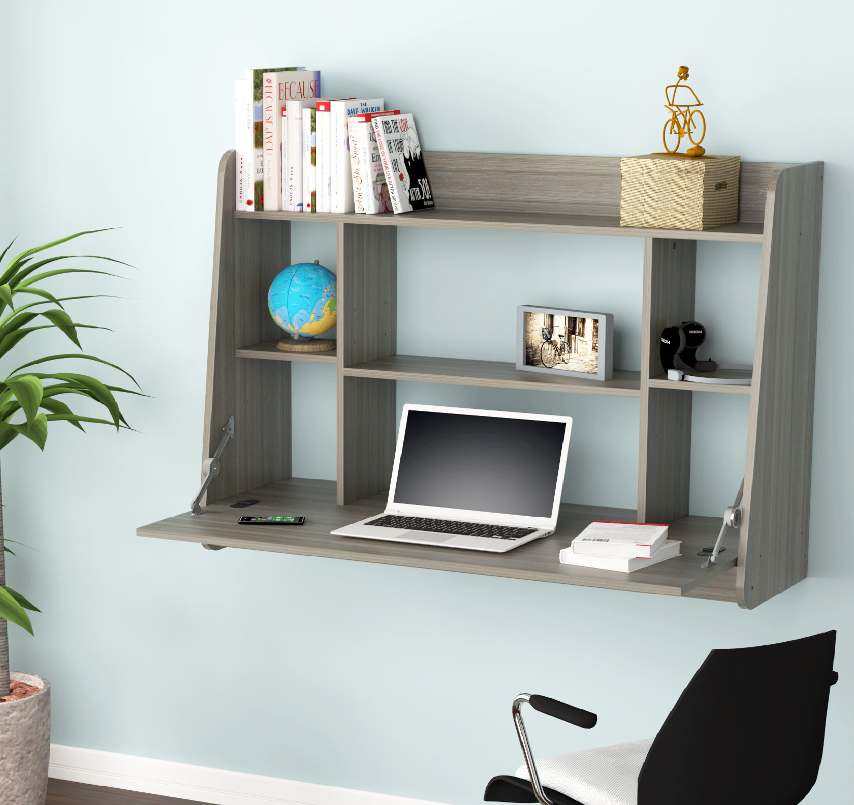 Latitude Run® Alireza Floating Desk | Wayfair