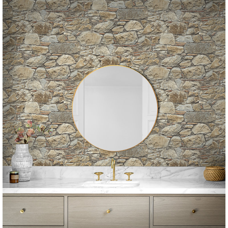 Millwood Pines Aashray 33' L x 20.5" W Wallpaper Roll | Wayfair