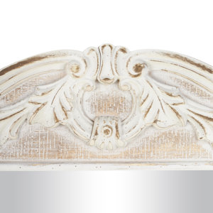 Ophelia & Co. Wooden Scroll Room Wall Mirror with Curved Corners and ...