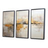 Mercer41 Minimalism Beige Horizon - Abstract Shapes Wall Decor Set ...