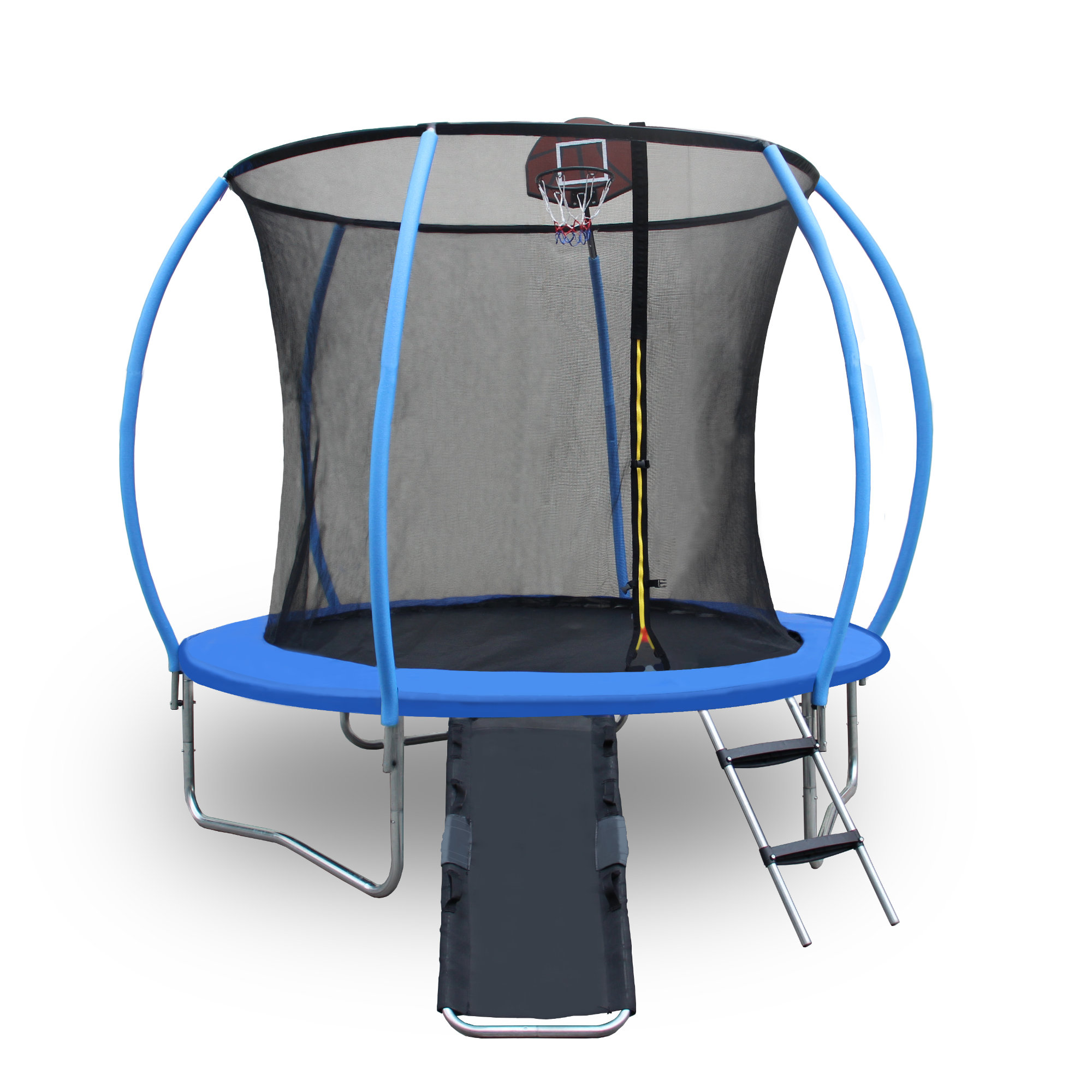 WANDINGT 8FT Trampoline With Enclosure - Recreational Trampolines With ...