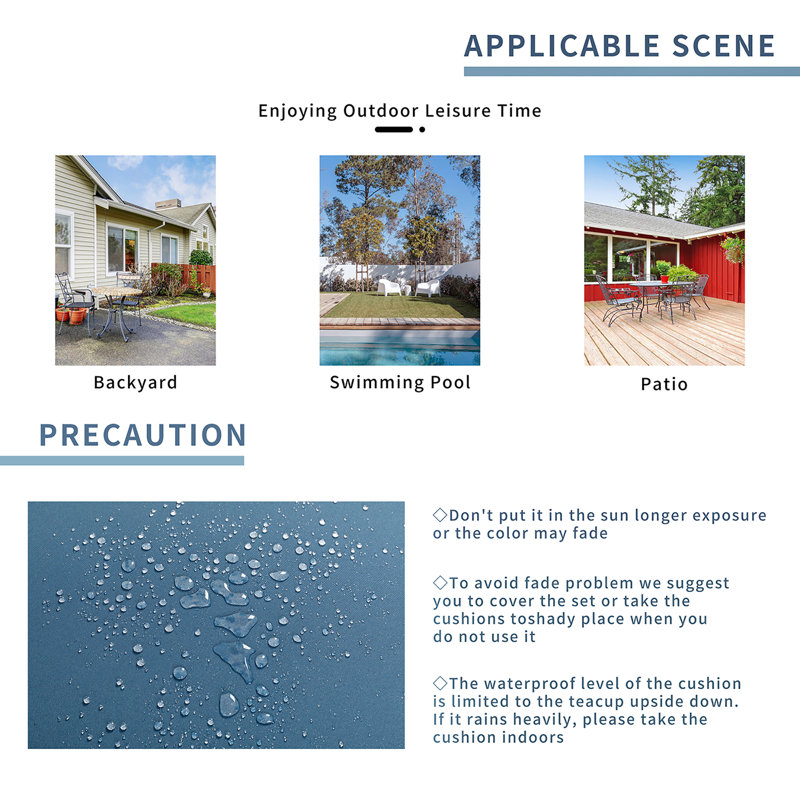 Wade Logan® Harbaugh 3 - Person Outdoor Seating Group with Cushions ...